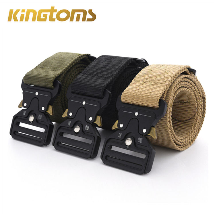 Rapid Release Military Tactical Belt Double Layer Nylon Combat Webbing