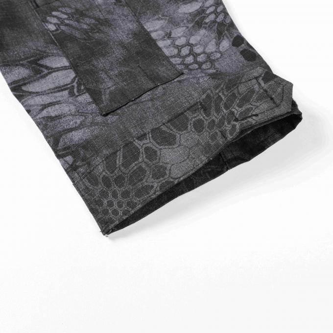 ACU Black Python Suit Plaid Fabric Army Combat Military Garments Suit